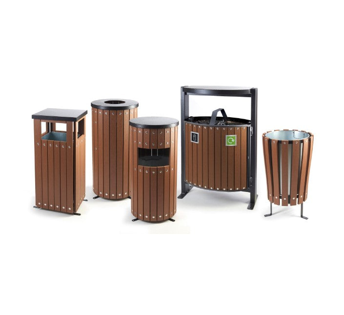 Wooden Litter Bins | Next Day Delivery Available