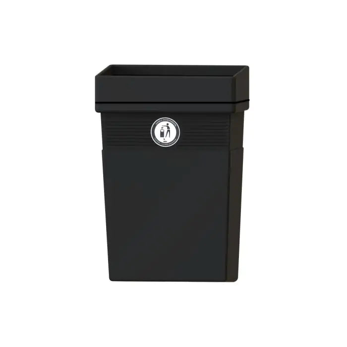 Wall or Post Mountable Open Top Outdoor Bin | 50 Litre