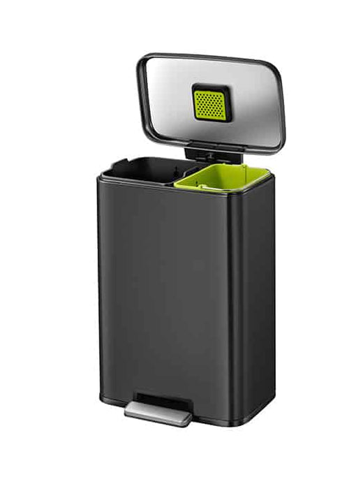 Madison 2 Compartment Kitchen Recycling Bin - 20 + 25 Litre