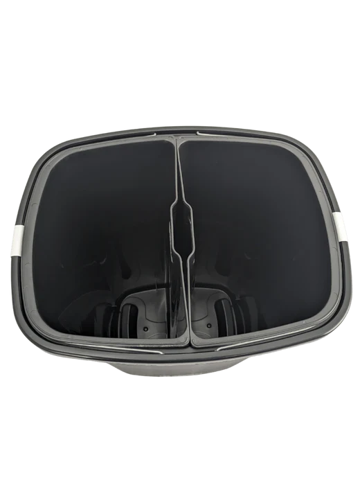 Large Durable 2 Compartment Recycling Bin with Inserts - 2 x 45 Litre