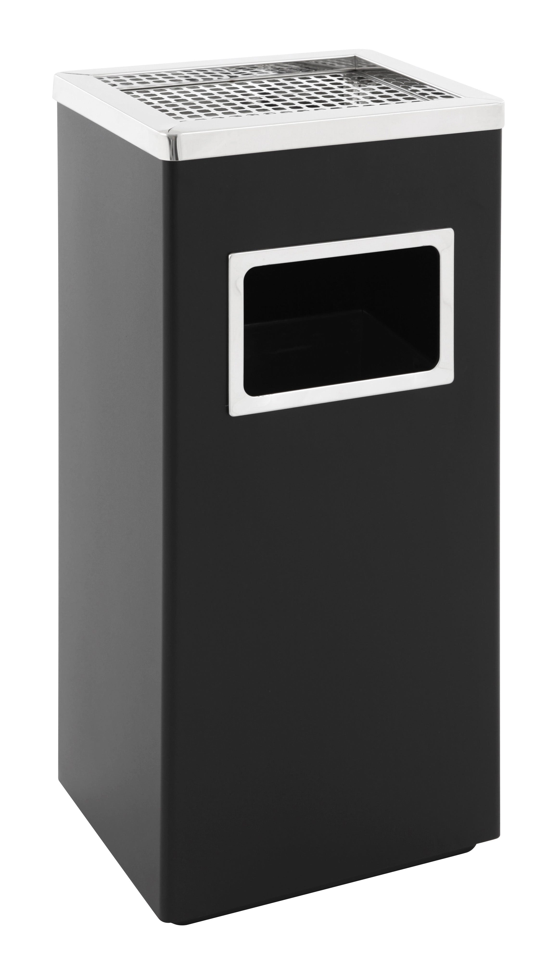 Square Litter and Cigarette Bin | 14.5 Litre Capacity