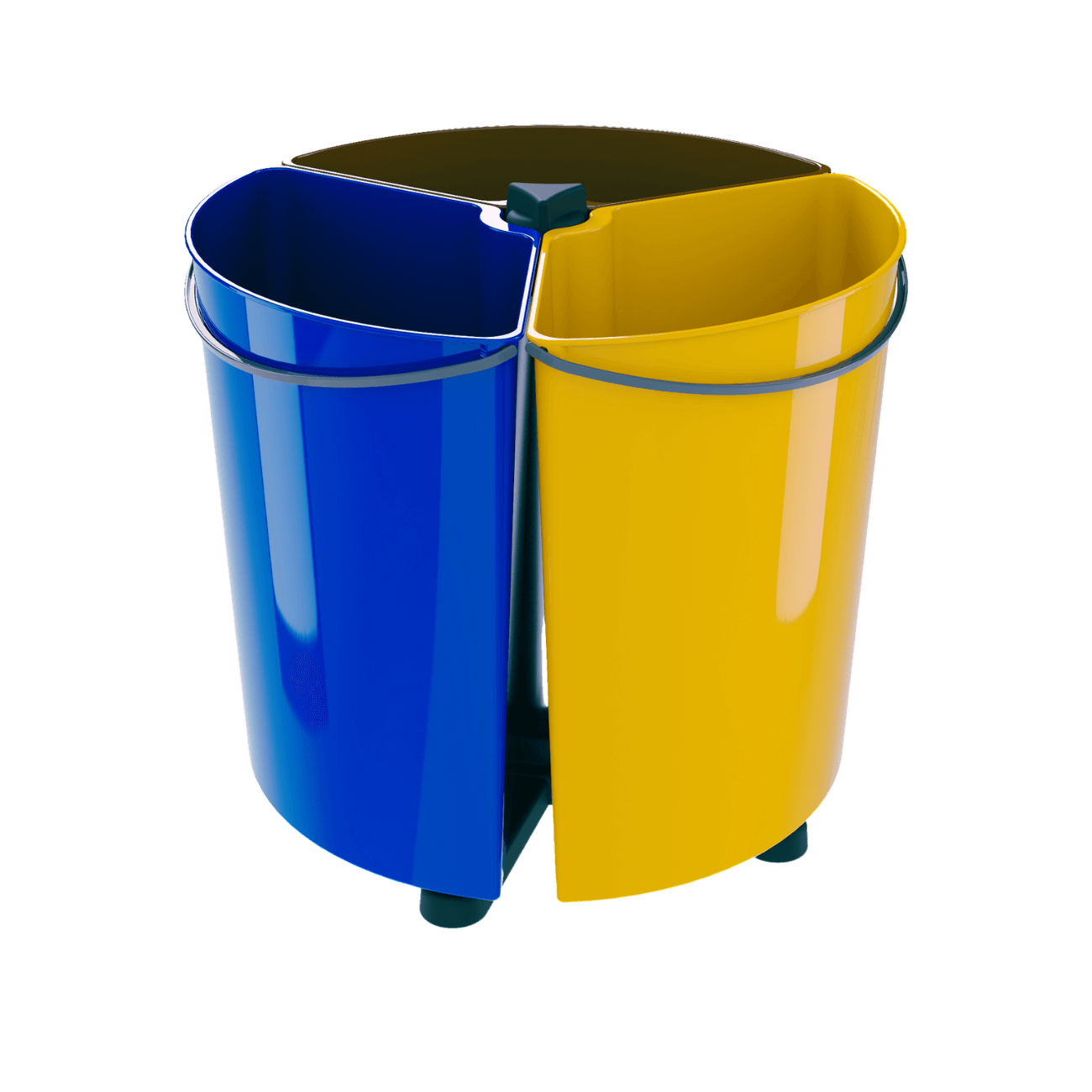 ECOBIN 31L Triple Compartment Rotating Recycling Bin