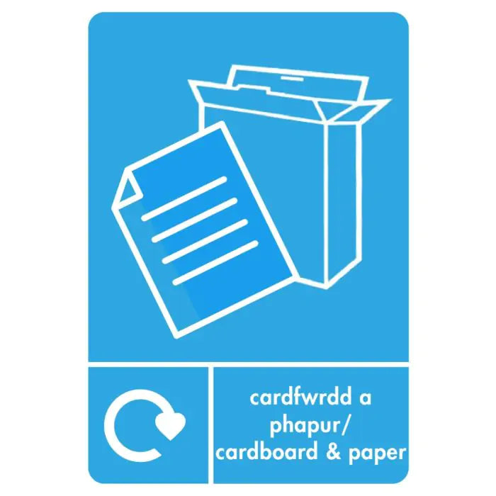 Bilingual Paper & Cardboard Sticker | Fast Delivery