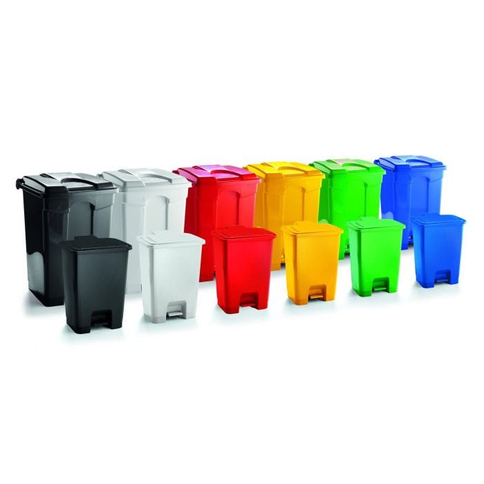 30 Litre Economy Plastic Step Bin | Available in 6 Colours